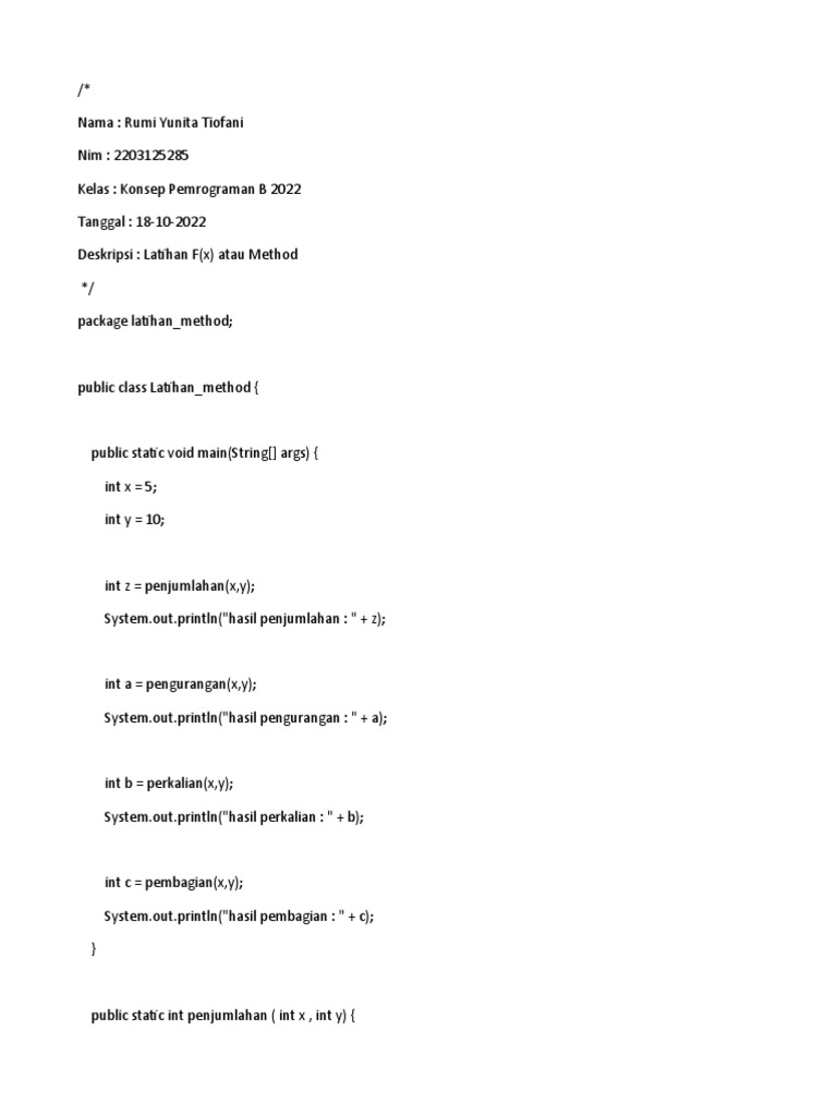 Latihan Method | PDF