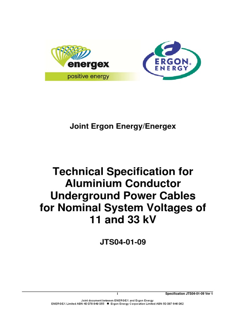 Technical Specification For AL Cables | PDF