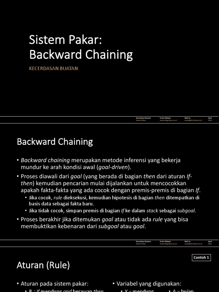 Sistem Pakar Backward Chaining Slide Pdf 5174