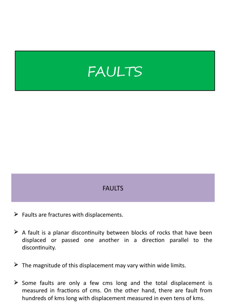Fault and Classification | PDF | Fault (Geology) | Plate Tectonics