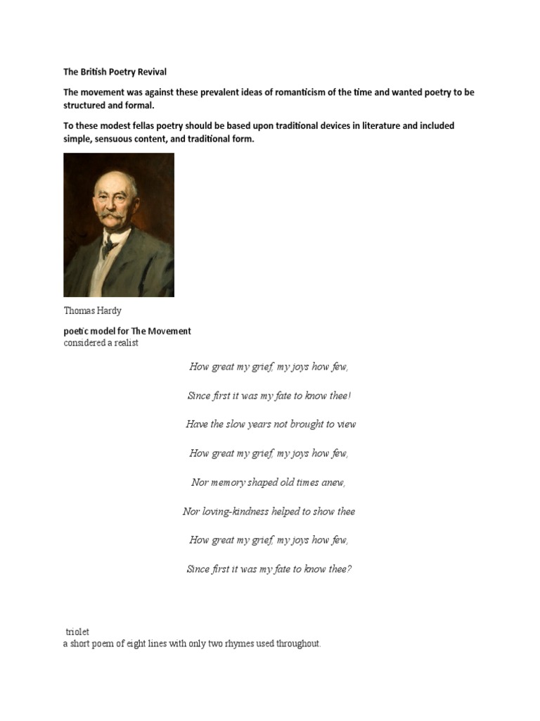 The British Poetry Revival | PDF