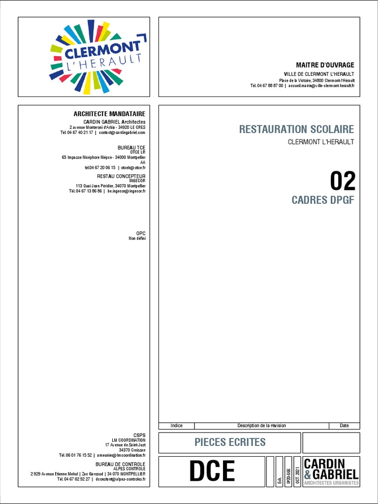 02 - Cadres Dpgf | PDF