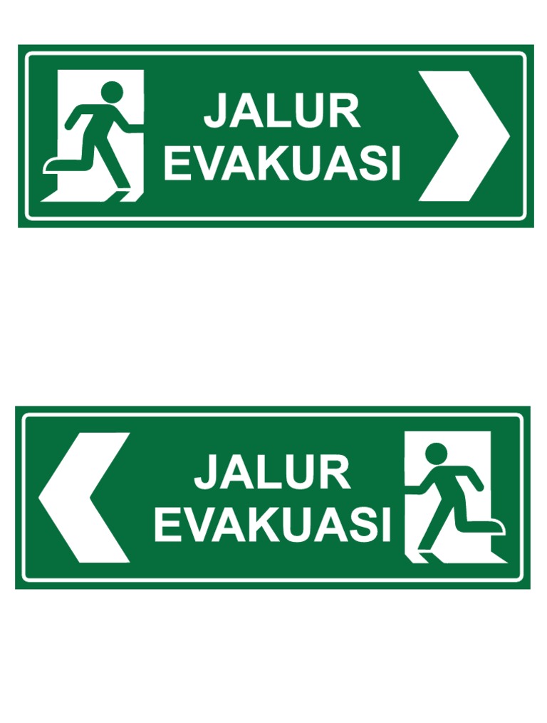 Arah Panah Jalur Evakasi | PDF