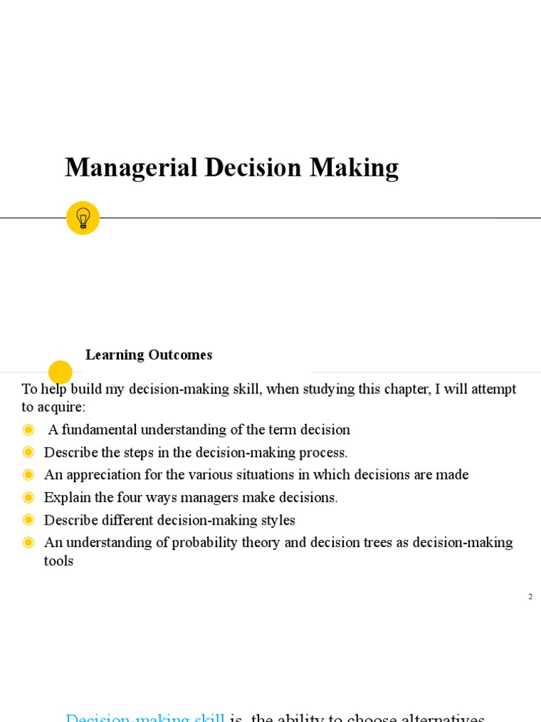 Chapter 5 Power Point Slides | PDF | Decision Making | Rationality