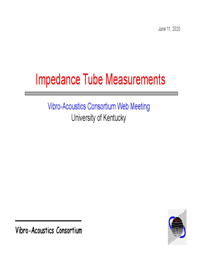 05 VAC Impedance Tube Measurements | PDF | Microphone | Loudspeaker