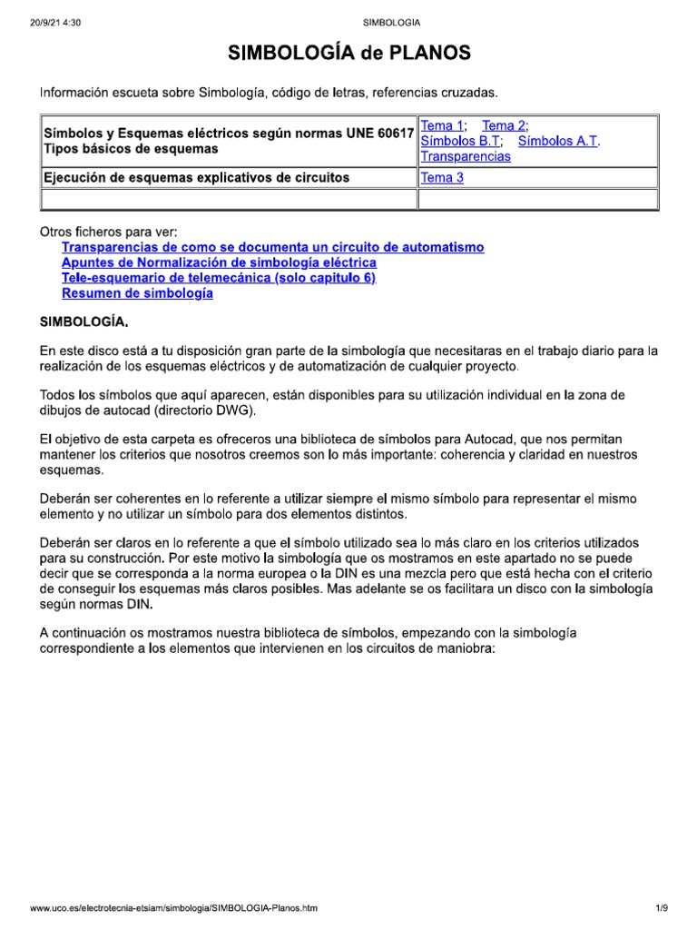 Simbologia de planos | PDF