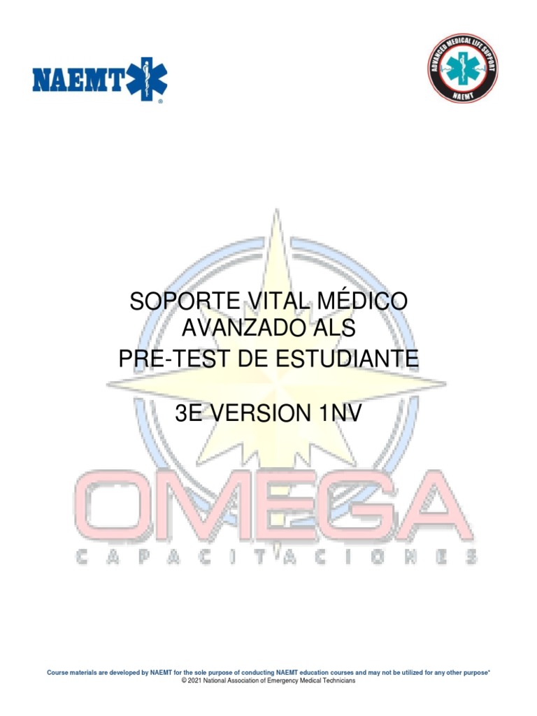 AMLS 3E ALS Pre Test Estudiante (Español) Omega Capacitaciones | PDF ... AMLS 3E ALS Pre Test Estudiante (Español) Omega Capacitaciones | PDF ...
