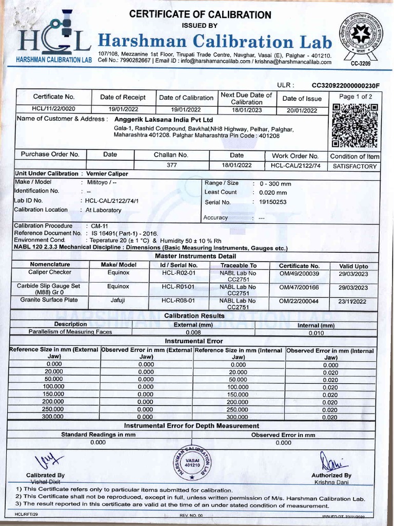 Vernier Calib | PDF | Calibration | Science