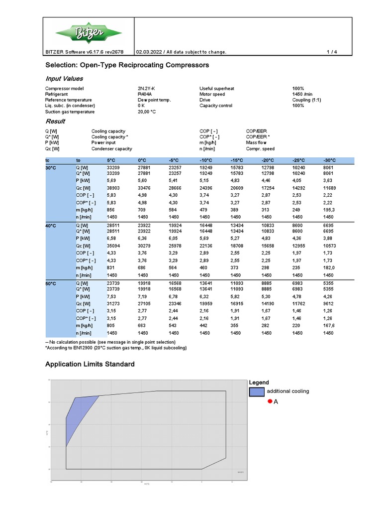 Bitzer 2N.2Y | PDF | Physical Sciences | Thermodynamics