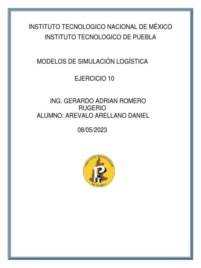 EJERCICIO 10 Daniel Arevalo | PDF