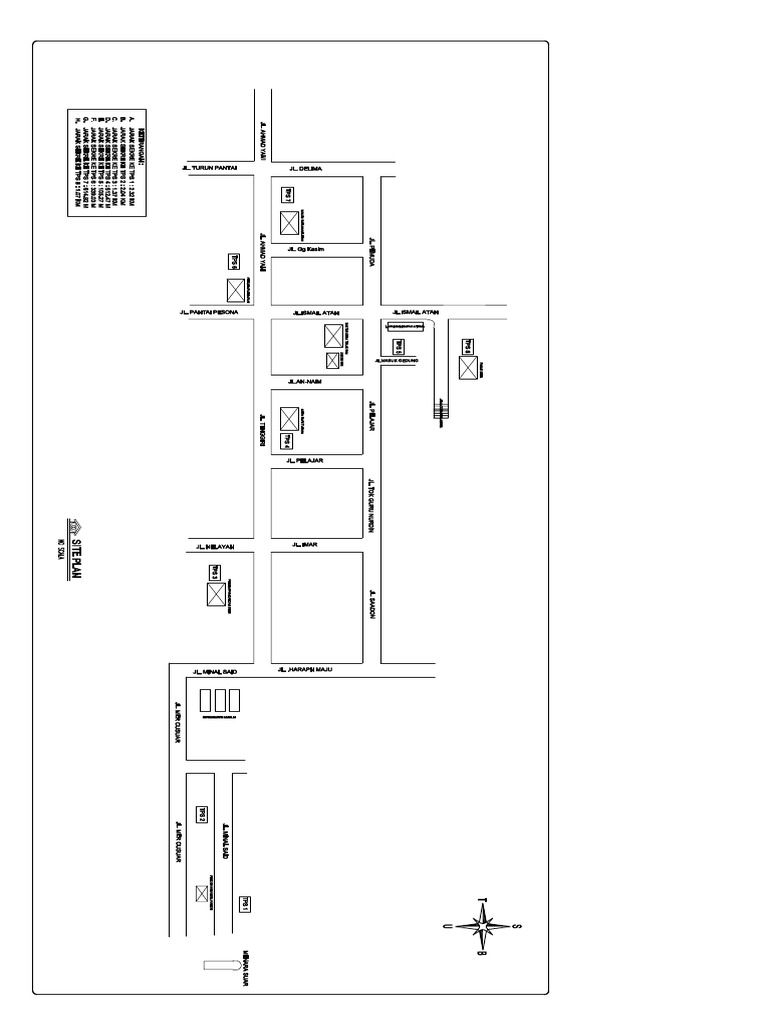 Denah Lokasi Tps Desa Teluk Rhu | PDF