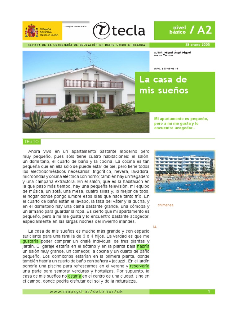 La casa de mis sueños: un hogar ideal | PDF | Dormitorio | Cocina