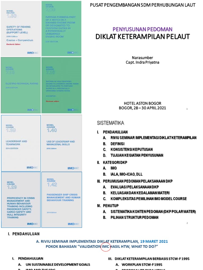 Pedoman DKP April 2021-Capt. Indra P | PDF