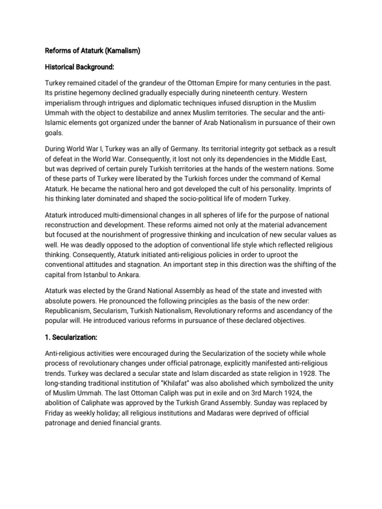 Political System of Turkey | PDF