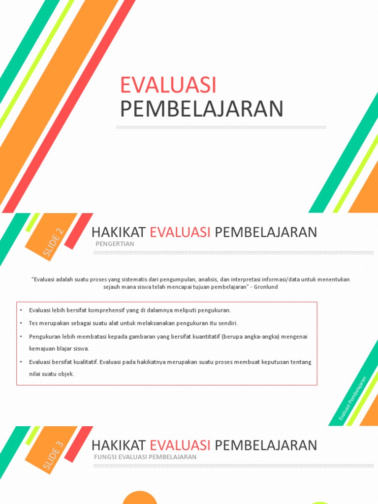 PPT Materi Ajar Evaluasi Pembelajaran (Genap 2018-2019) | PDF