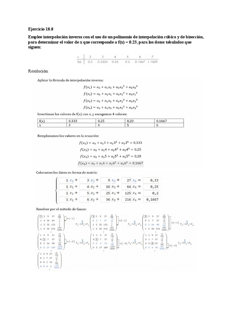 Ejercicio 18.8 y 18.9 | PDF