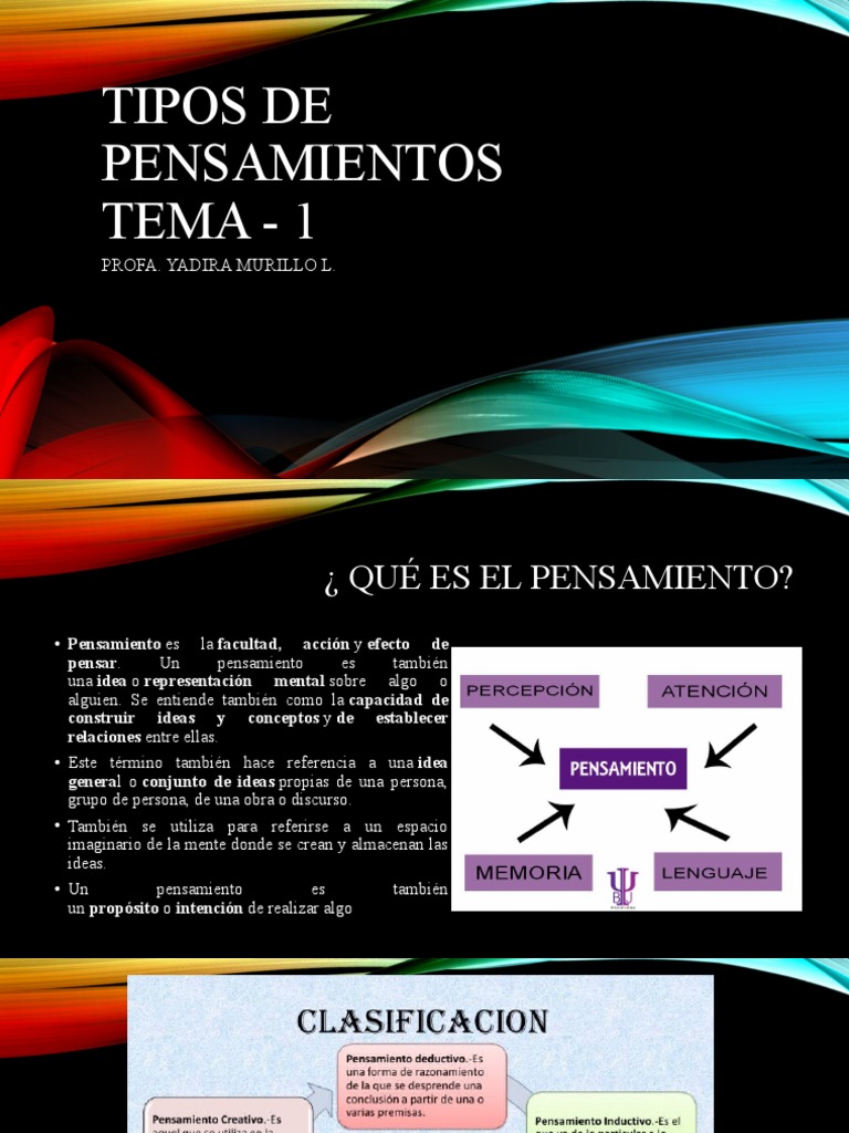Tipos de Pensamiento 9 | PDF | Pensamiento | Pensamiento crítico