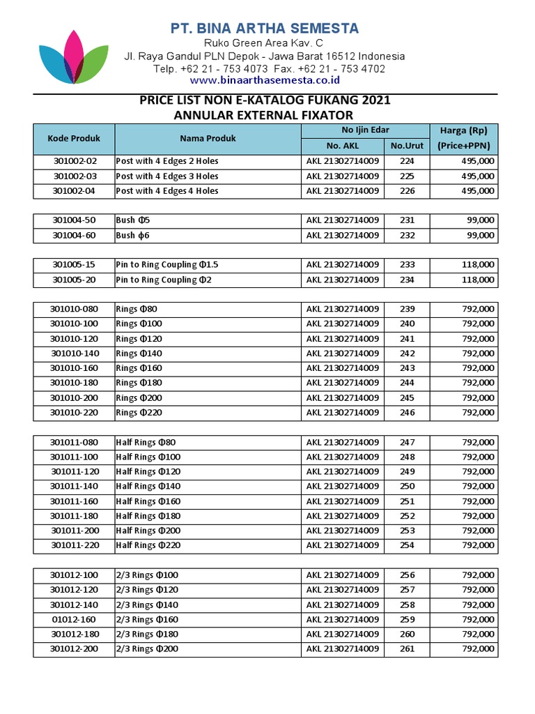 01-Pl 2021 - Non e Catalog PT Bas | PDF