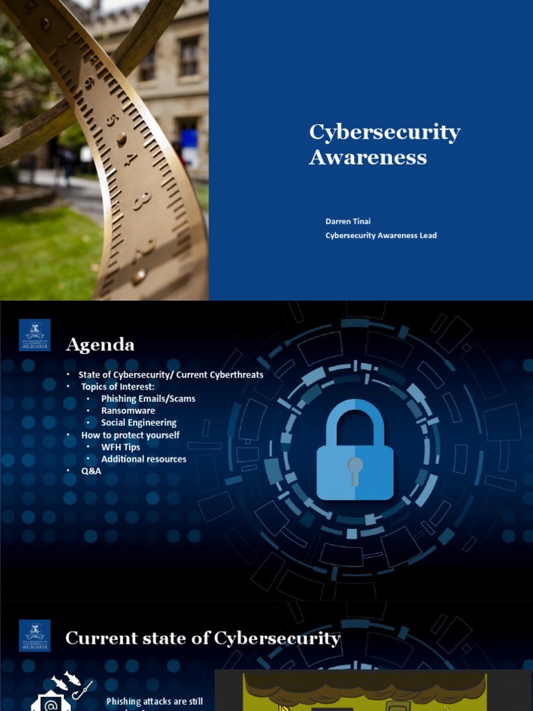 Cybersecurity Awareness Presentation 17 May 22 | PDF | Security ...