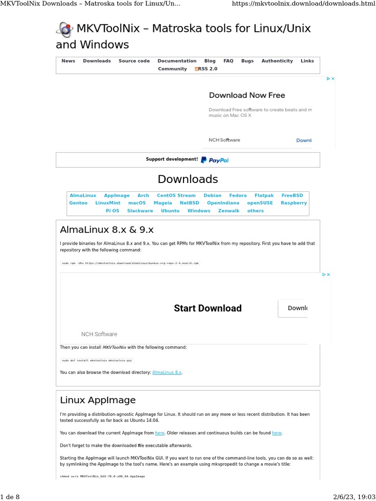 MKVToolNix Downloads - Matroska Tools For Linux - Unix and Windows ...
