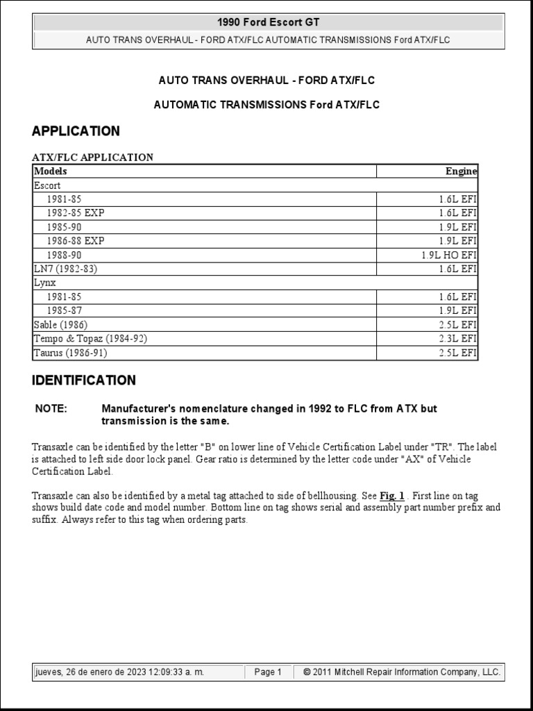 Atx FLC | PDF | Automatic Transmission | Manual Transmission