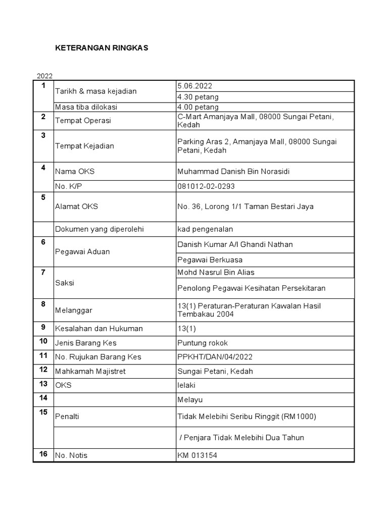 Muhammad Danish Bin Norasidi Per. 13 | PDF