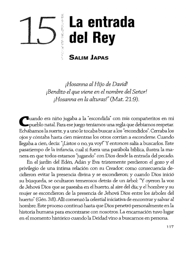 15 La Entrada Del Rey | PDF | Jesús
