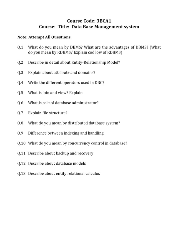 Data Base Management System Pdf 