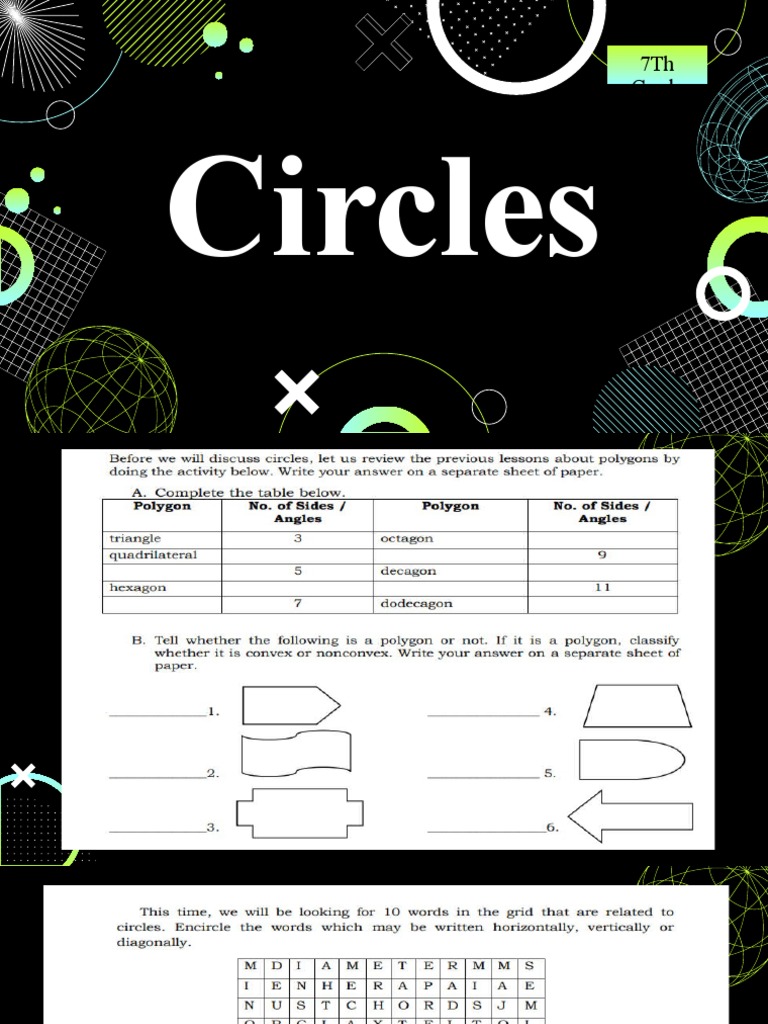 Circles PPT 1 | PDF