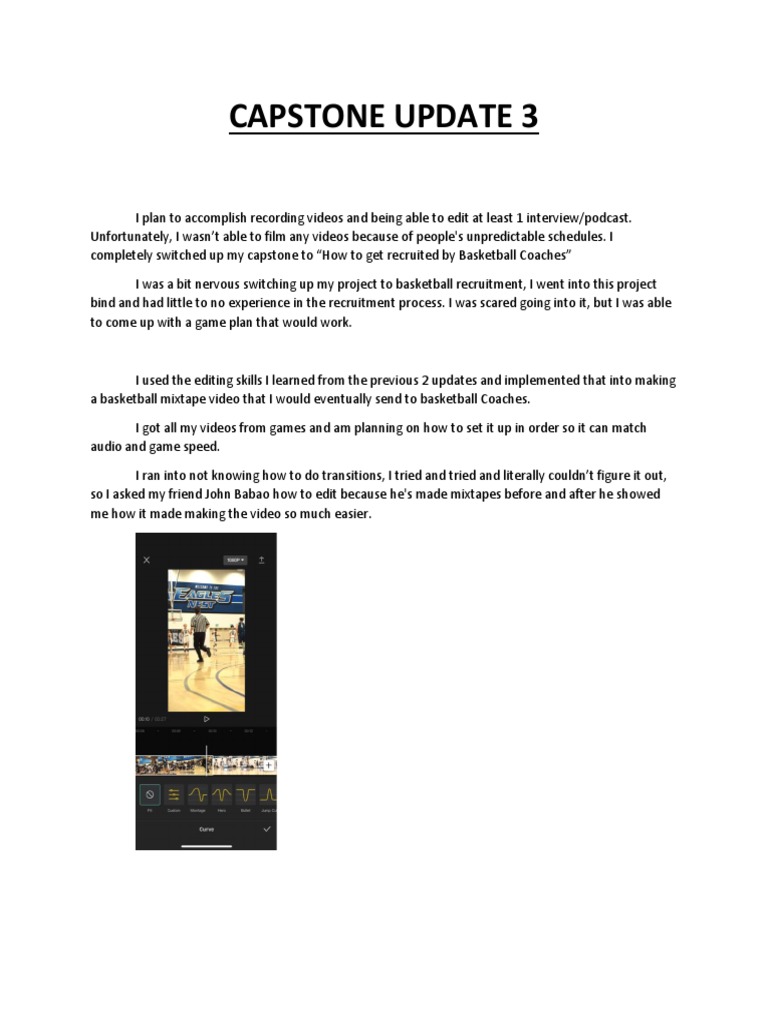 Capstone Update 3 | PDF