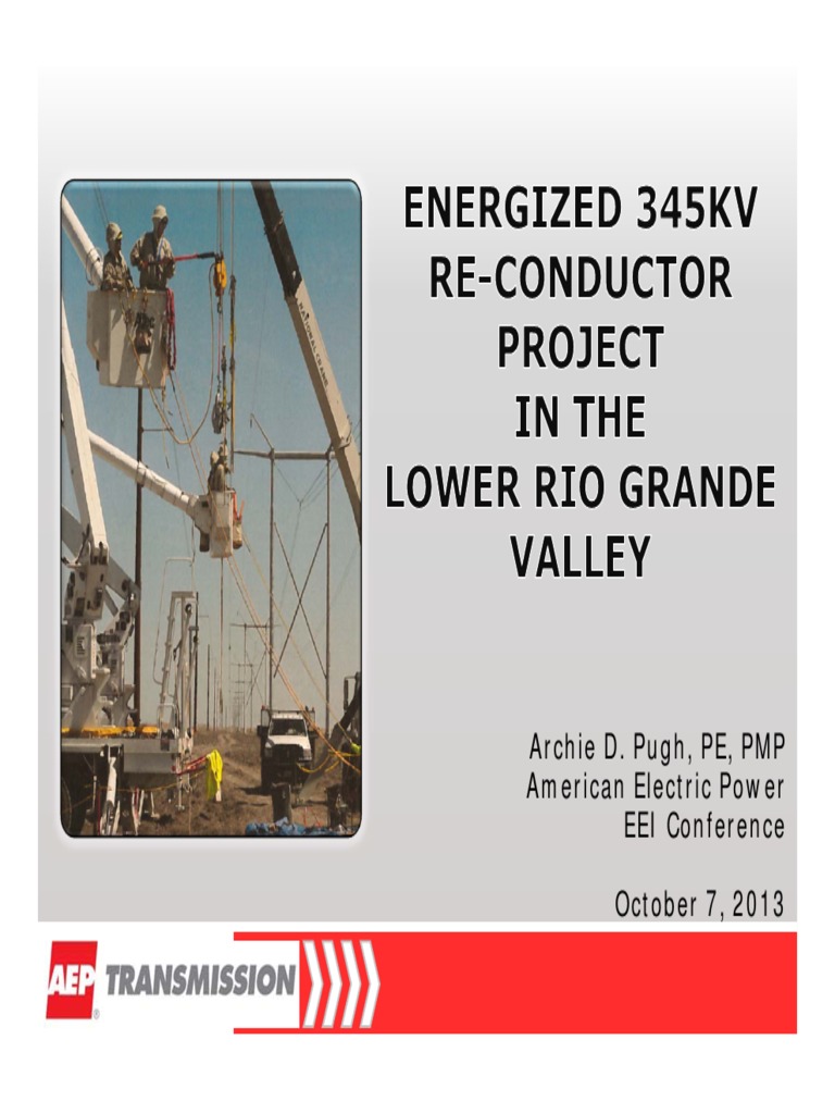 AEP 345 Reconductor Project Overview | PDF