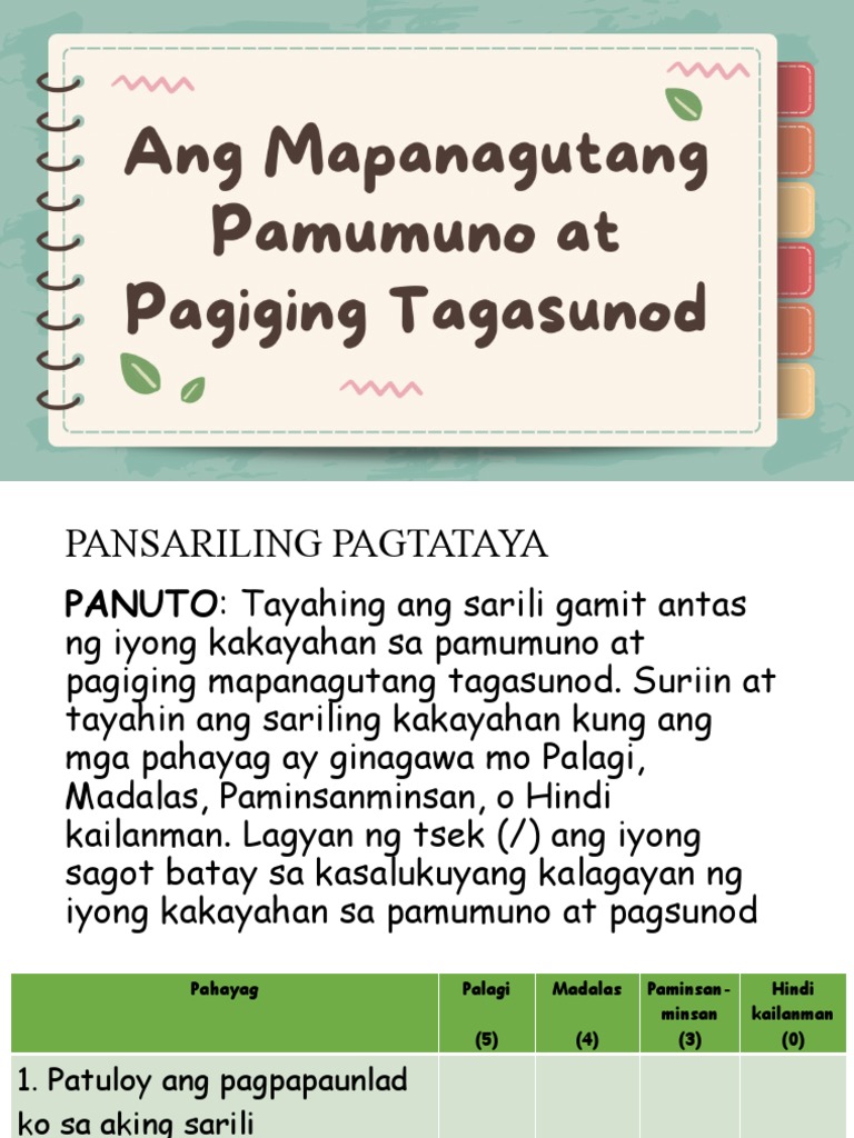 Konsepto NG Pamumuno | PDF