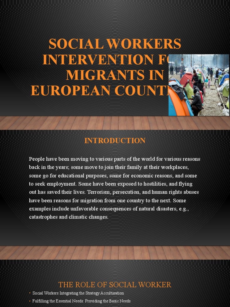 Social Workers Powerpoint | PDF | Immigration | Community