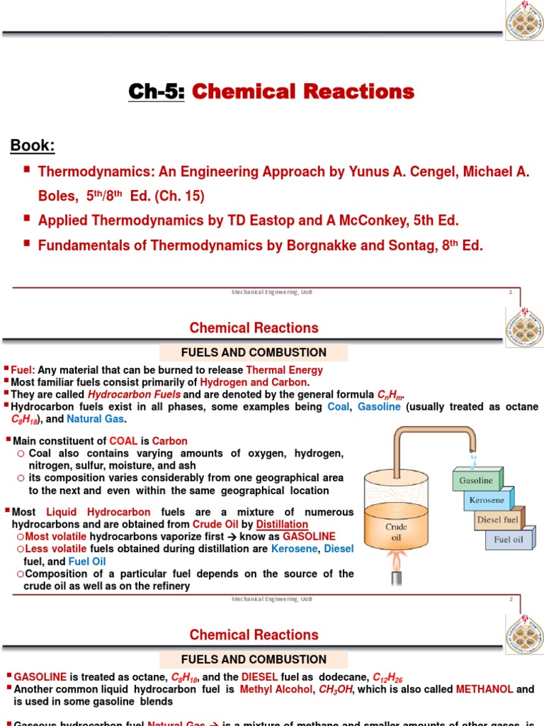 Ch-5 Chemical Reactions | Download Free PDF | Combustion | Fuels