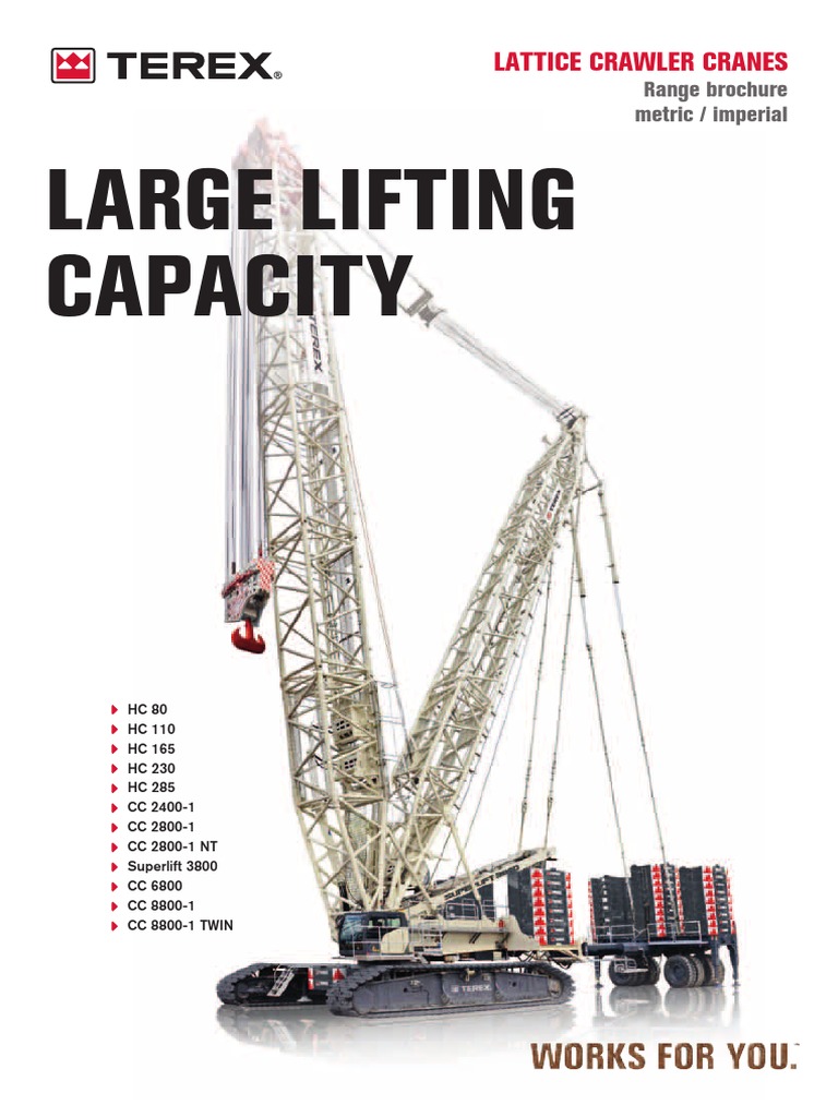 Terex Crawler Crane | PDF | Crane (Machine) | Manufactured Goods