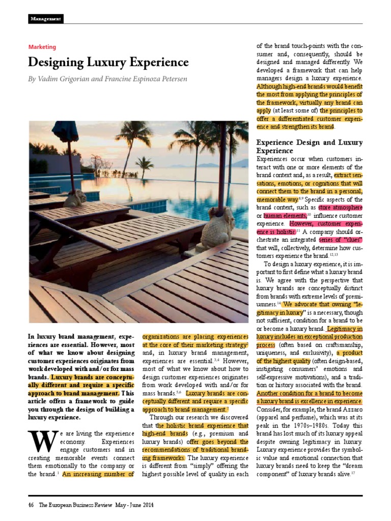 Luxury Experience Design Guide | PDF | Finance & Money Management | Art