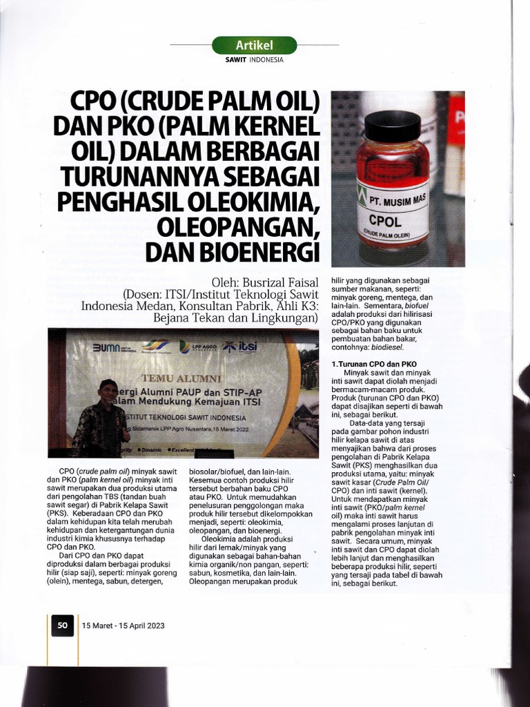 Cpo & Pko | PDF | Teknologi & Rekayasa