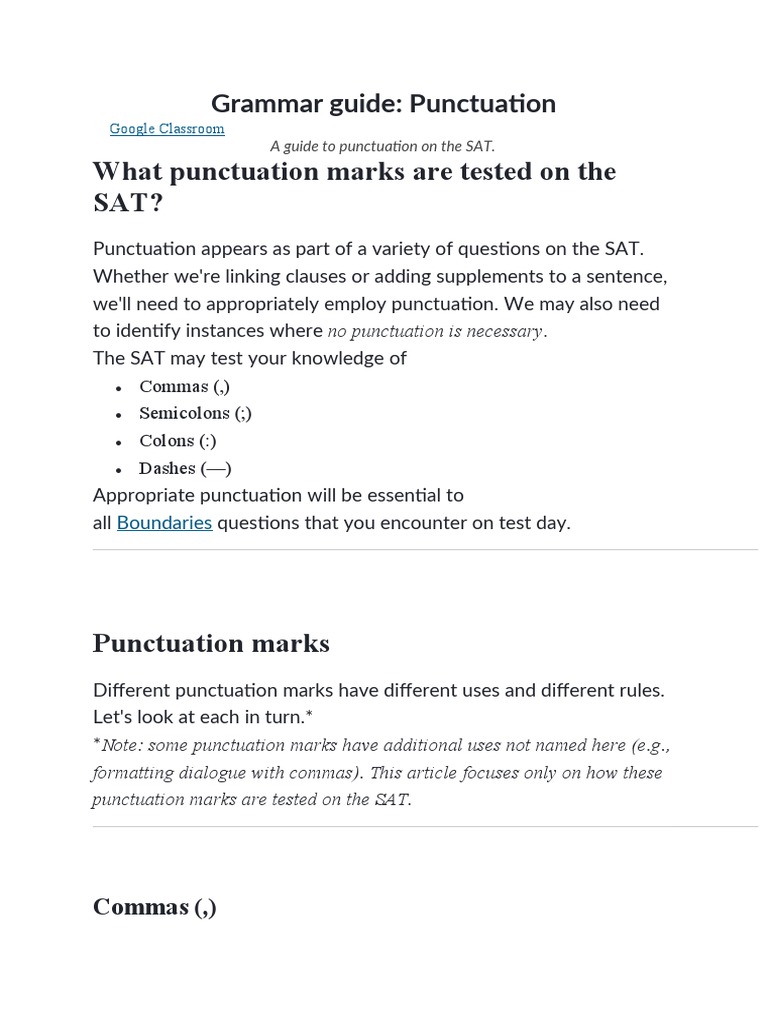 Punctuation | PDF | Comma | Punctuation