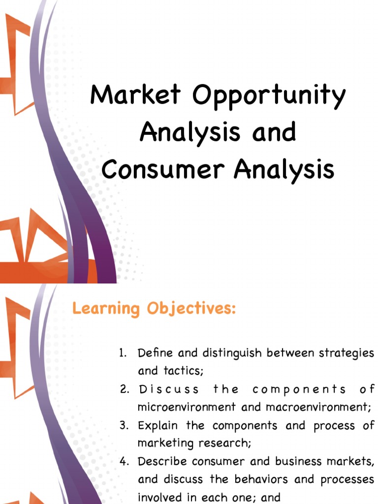 3 Market Opportunity Analysis and Consumer Analysis | PDF | Marketing | Qualitative Research