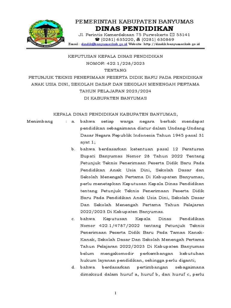 Juknis PPDB 2023-2024 | PDF