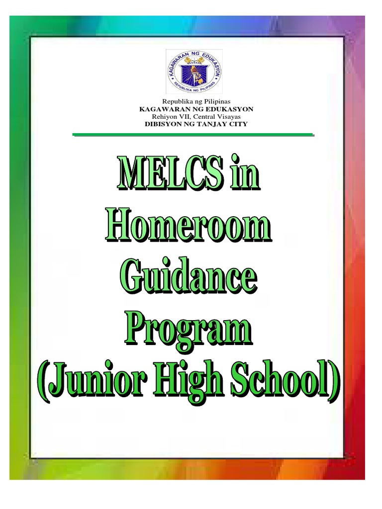 Cover Page (MELCS in Homeroom Guidance) 2022-2023 | PDF