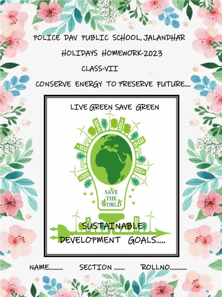 Class 7 Science Holiday Homework 2023 | PDF | Sustainability | Cutlery