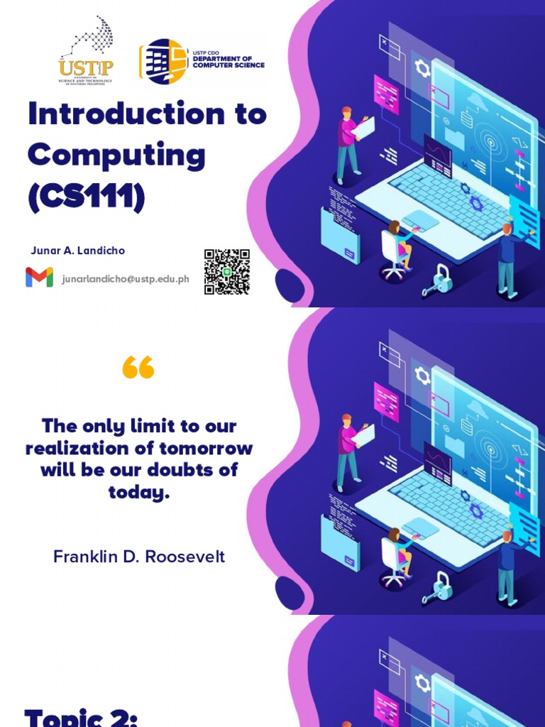 CS111 - Lecture Note 02 | PDF | Computer Program | Programming