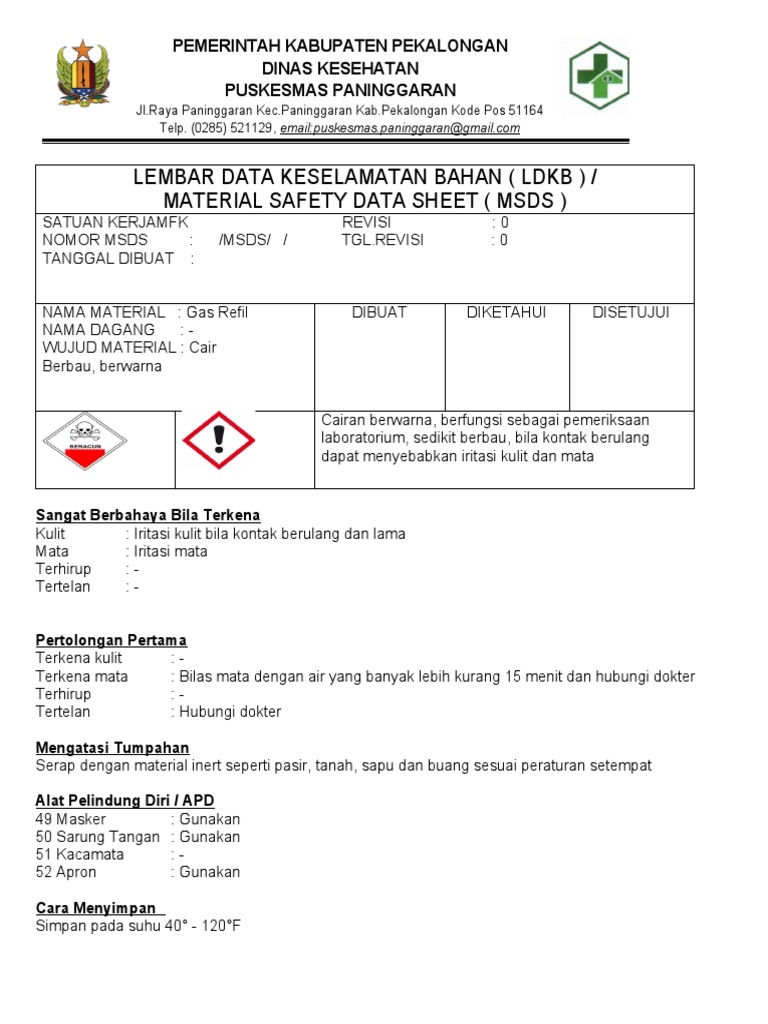 LDKB Gas Refil dan Spritus Puskesmas | PDF | Memasak, Makanan, & Anggur ...