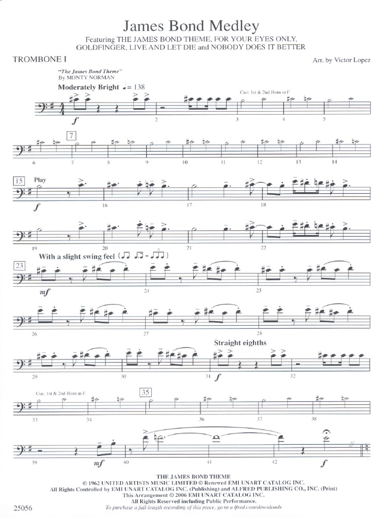 James Bond TROMBONES | PDF