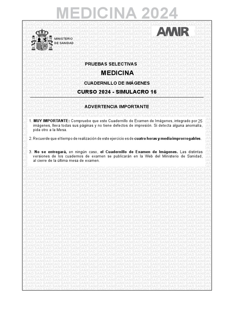 Cuadernillo de Imágenes Medicina 2020 | PDF