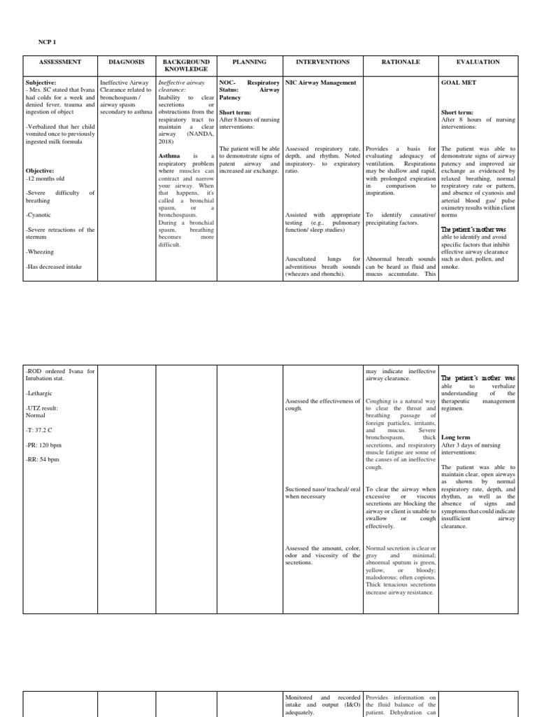 Scenario 4 - NCP | PDF | Breathing | Respiratory Tract