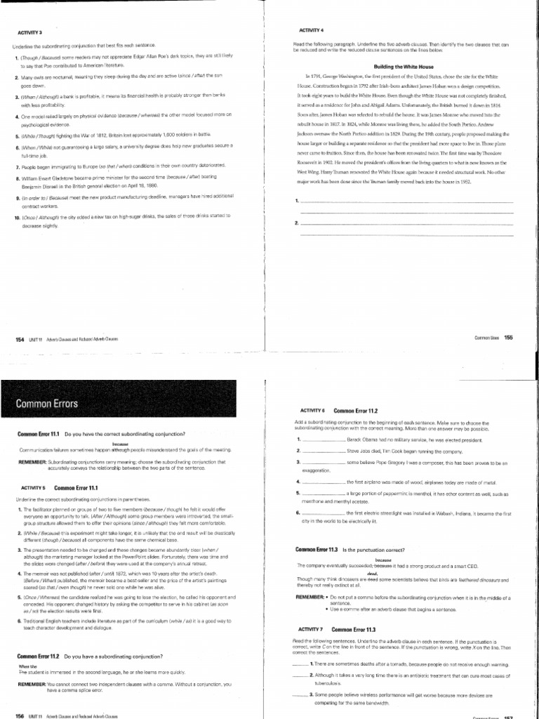 Connectors Error Correction 1 | PDF