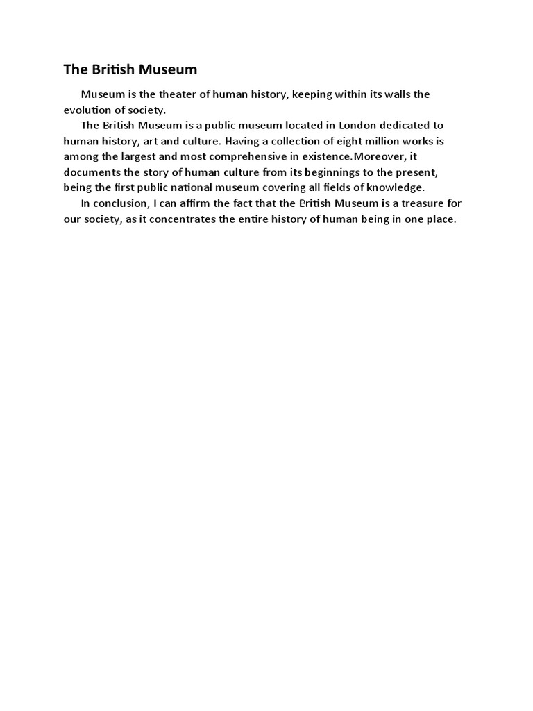 Overview of the British Museum | PDF