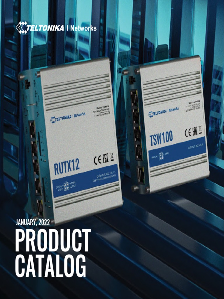 Teltonika Networks Product Catalog 2022 January v1.2 | PDF | Internet Of Things | Computer Network